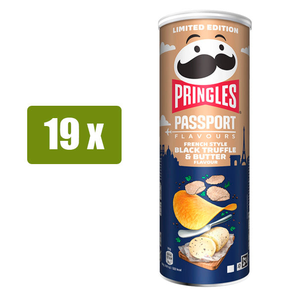 PRINGLES 19 x PASSPORT Black Truffle & Butter 165g – Mesa Del Sur