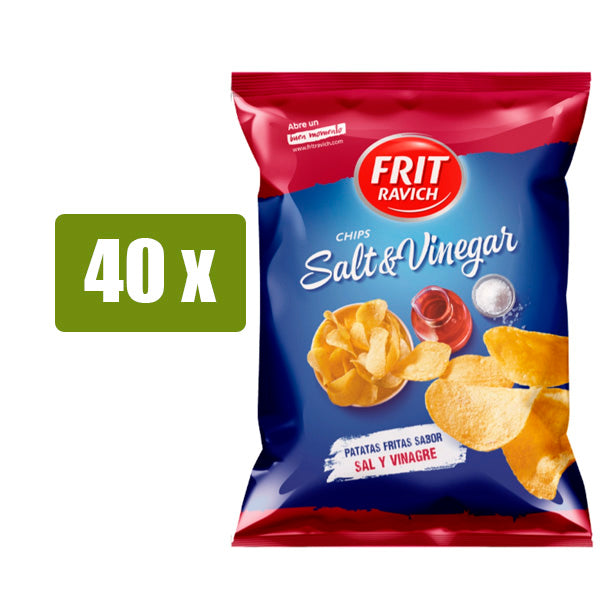 FRIT RAVICH 40 x Patatas Fritas Sal Vinagre 38g – Mesa Del Sur