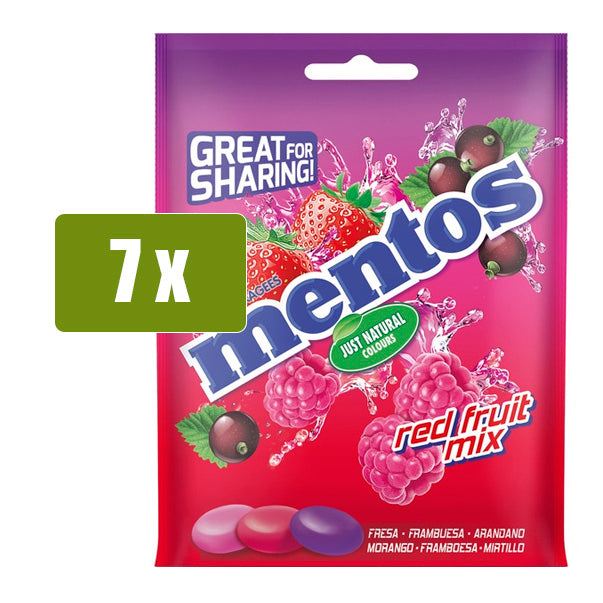 MENTOS 7 x RED FRUIT MIX 160g – Mesa Del Sur
