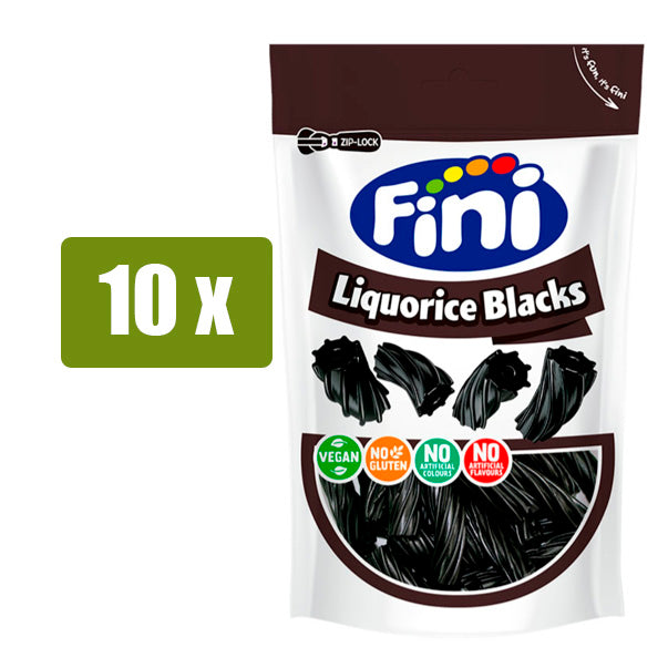 FINI 10x Liquorice Black Doypack 180g – Mesa Del Sur