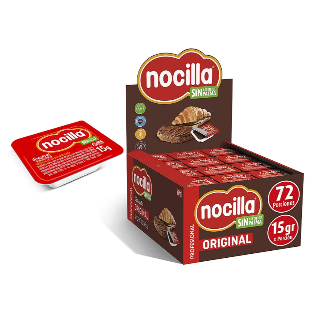 NOCILLA Original Crema de cacao con avellanas 72 x 15g – Mesa Del Sur