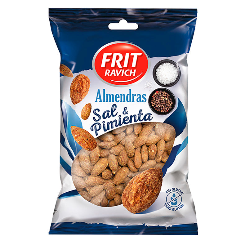 FRIT RAVICH Almendras tostadas con sabor a sal y pimienta 105g – Mesa ...